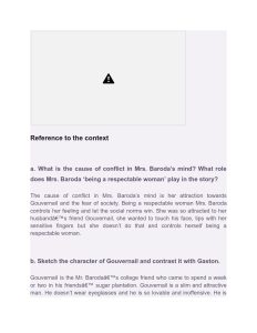 A Respectable Woman Exercise : Summary and Question Answers