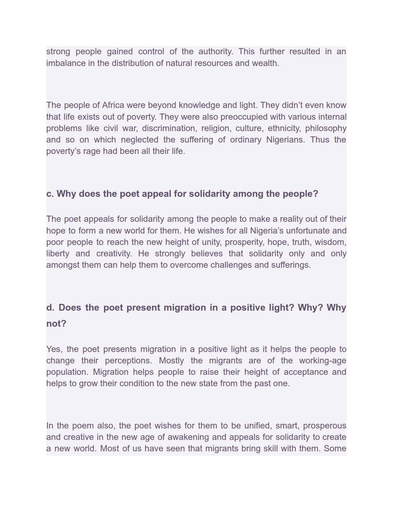 The Awakening Age Exercise : Summary and Question Answers